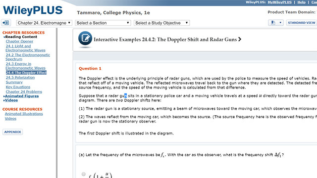 college-physics-interactive-exercises | WileyPLUS
