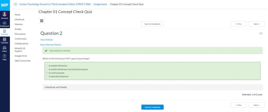 Comer Concept Check Quiz- shadow - WileyPLUS