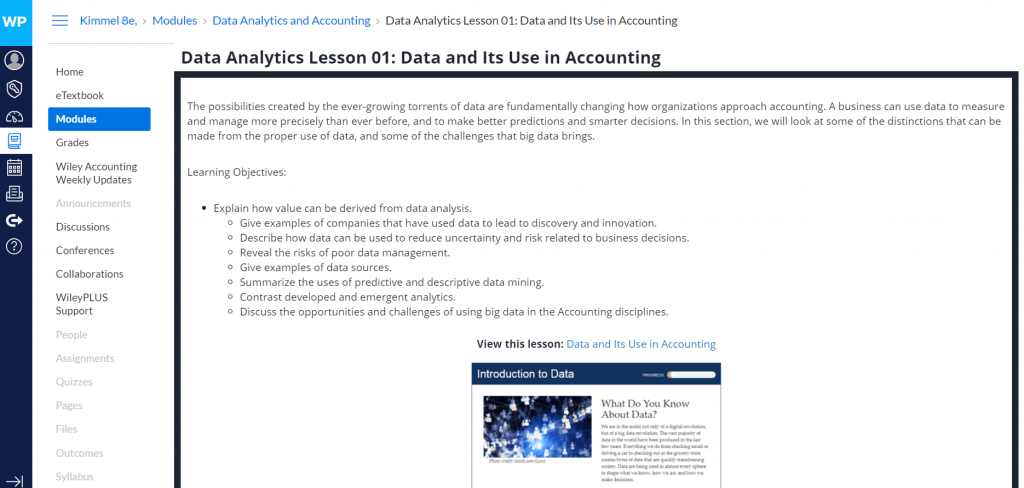 Data Analytics image | WileyPLUS