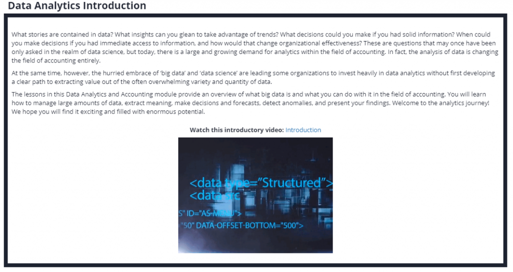 Data Analytics | WileyPLUS