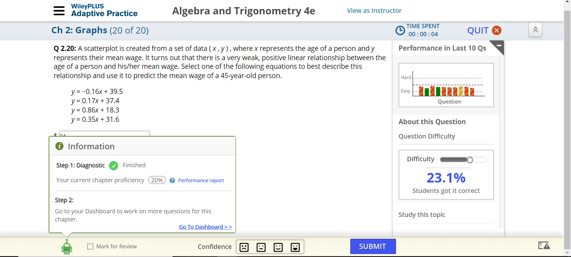 Adaptive practice image | WileyPLUS