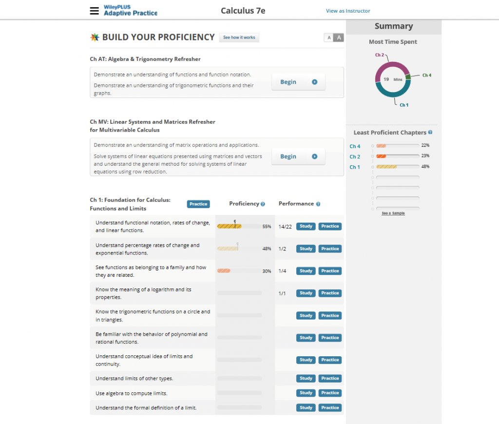 Adaptive Practice 213 | WileyPLUS