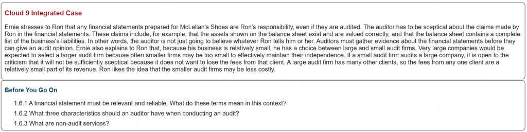 Cloud 9 Screenshot | WileyPLUS