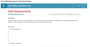 Skills Make You Valuable Self Assessment Screenshot - WileyPLUS